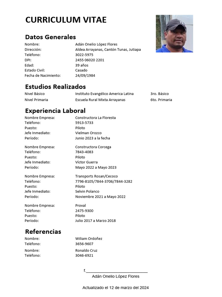 CV ADAN LOPEZ-3 | PDF