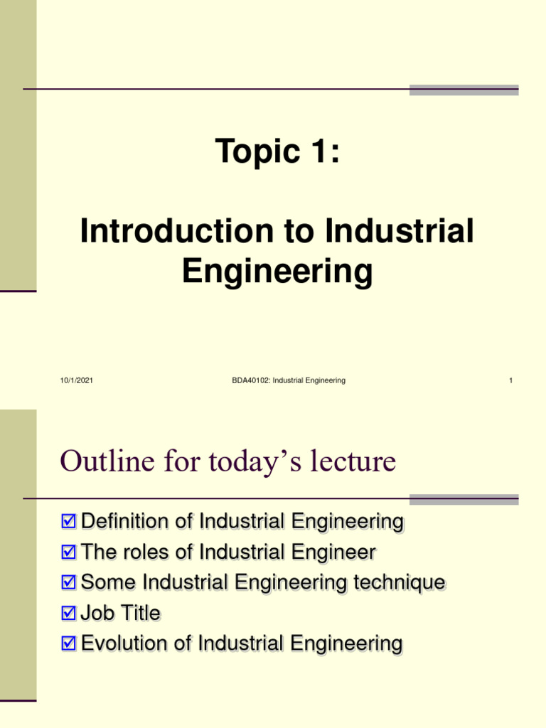 01 Introductiontoie | Download Free PDF | Industrial Engineering | Engineering