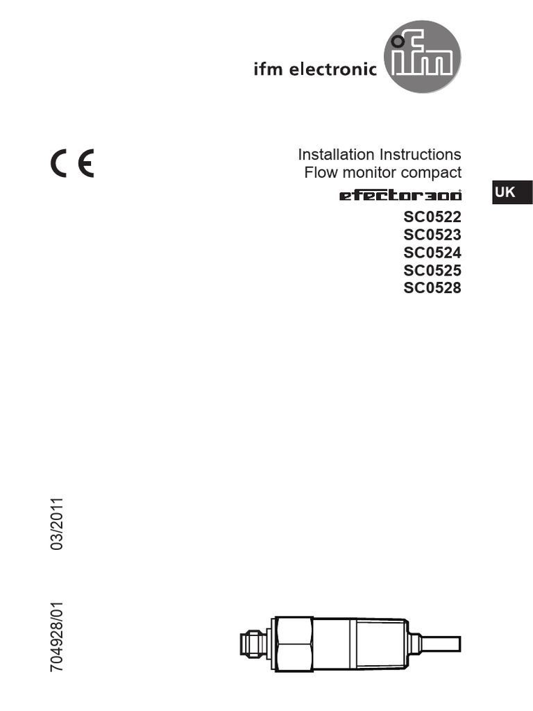 Ifm Sensor de Flujo Electrónico | PDF