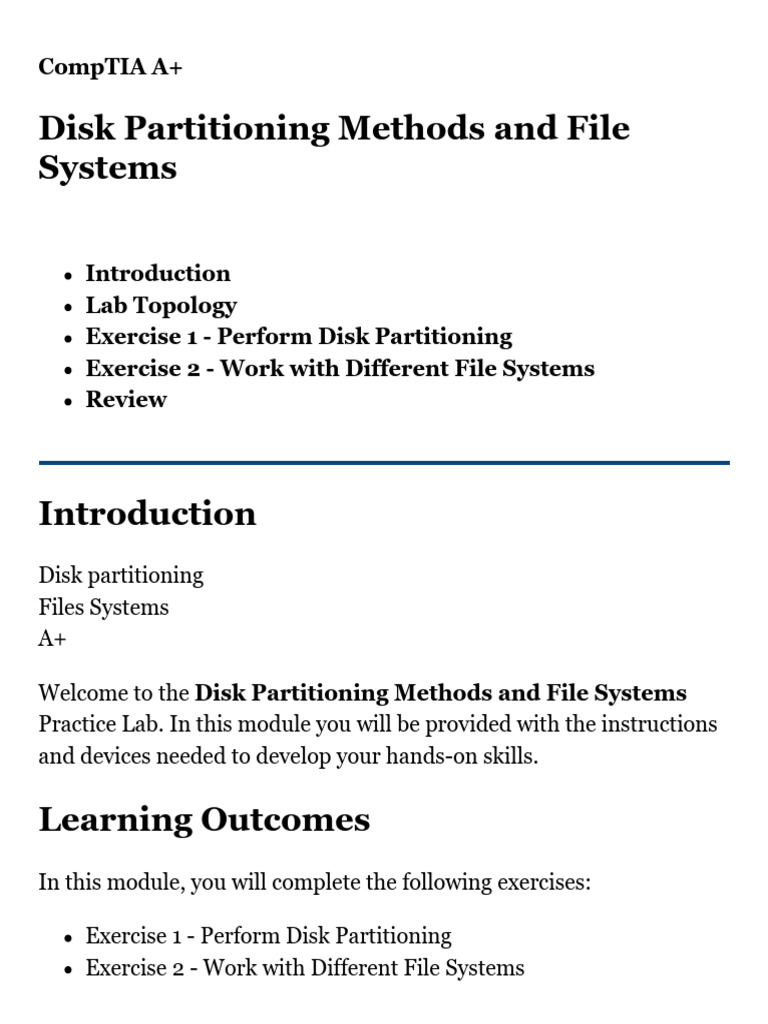3.-disk-partitioning-methods-and-file-systems (1) | PDF | File System | Computer Data