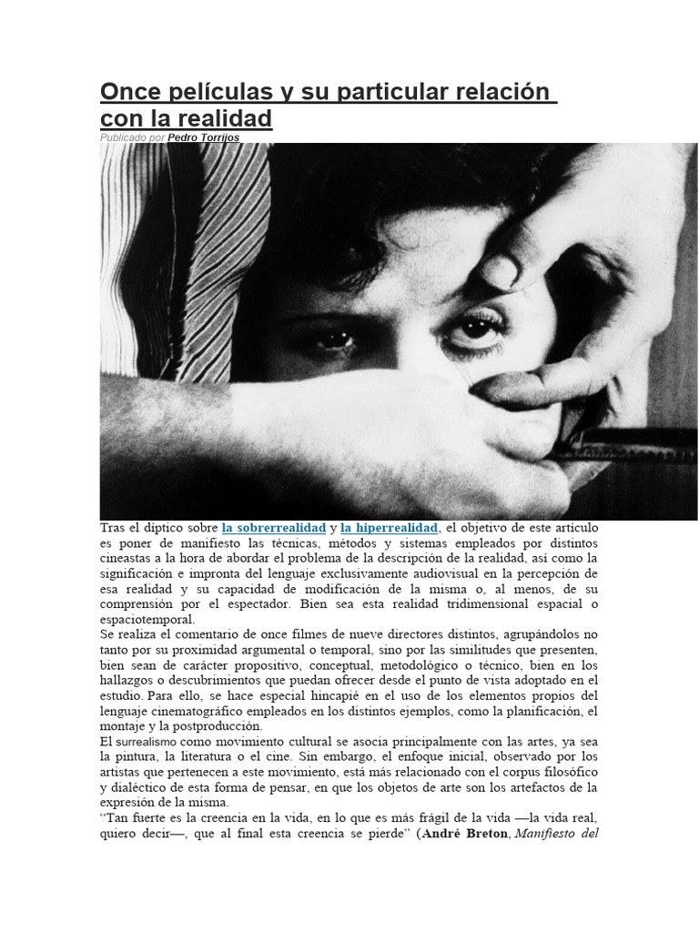 Películas y su Relación con la Realidad | PDF