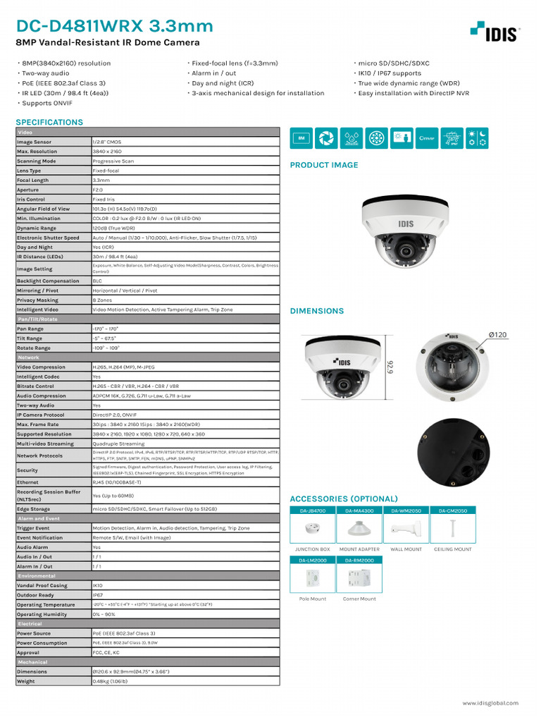 Brochure - DC-D4811WRX 3.3mm | PDF