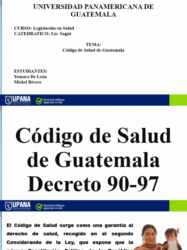 Código de Salud de Guatemala | PDF | Trabajo Social | Ministerio ...