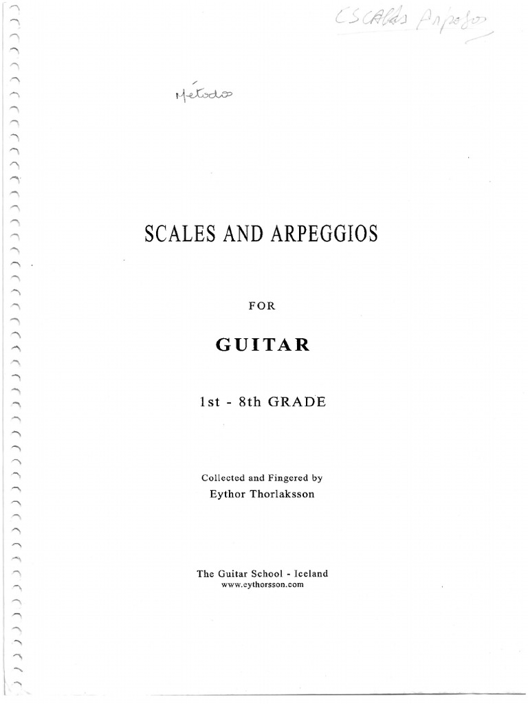 Scales and Arpeggios For Guitar | PDF