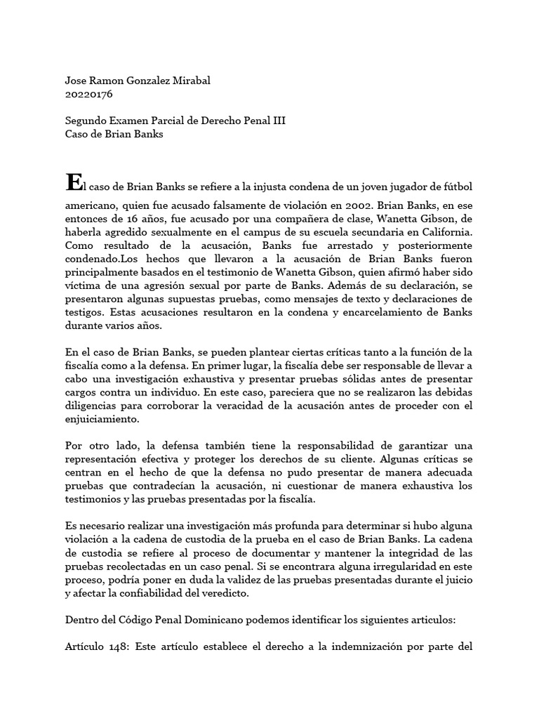 Segundo Parcial-Jose R. Gonzalez | PDF