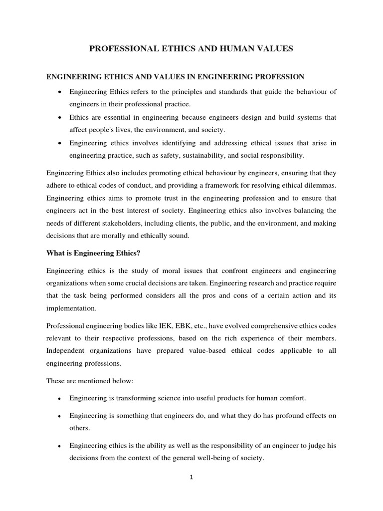 7 Reasons Ethics Matter in Engineering | PDF | Morality | Engineering