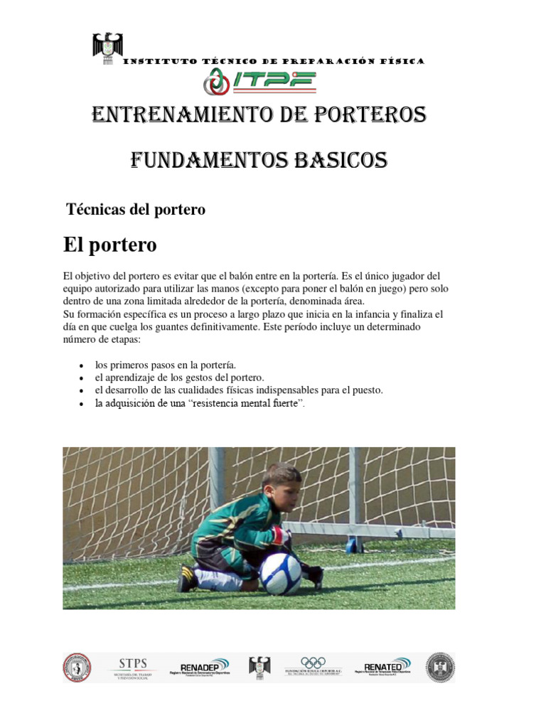 Fundamentos del Entrenamiento de Porteros | PDF | Asociación de Futbol