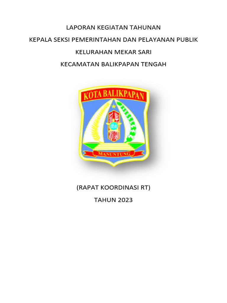 Laporan Kegiatan Tahunan 2023 | PDF