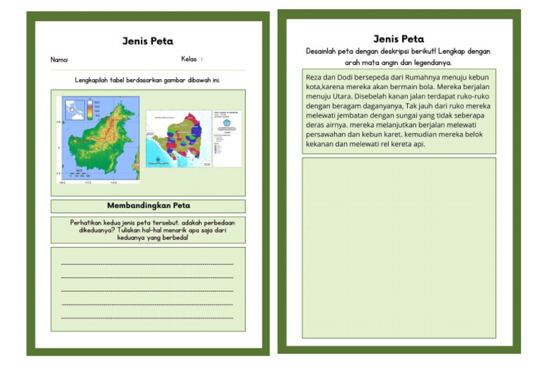LKPD Mengenal Peta | PDF