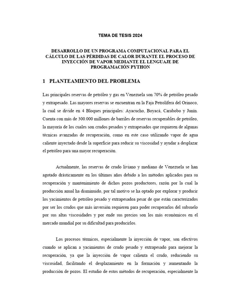 Proyecto Computacional Operacional El Calculo De Perdida De Calor Pdf Calor Transferencia