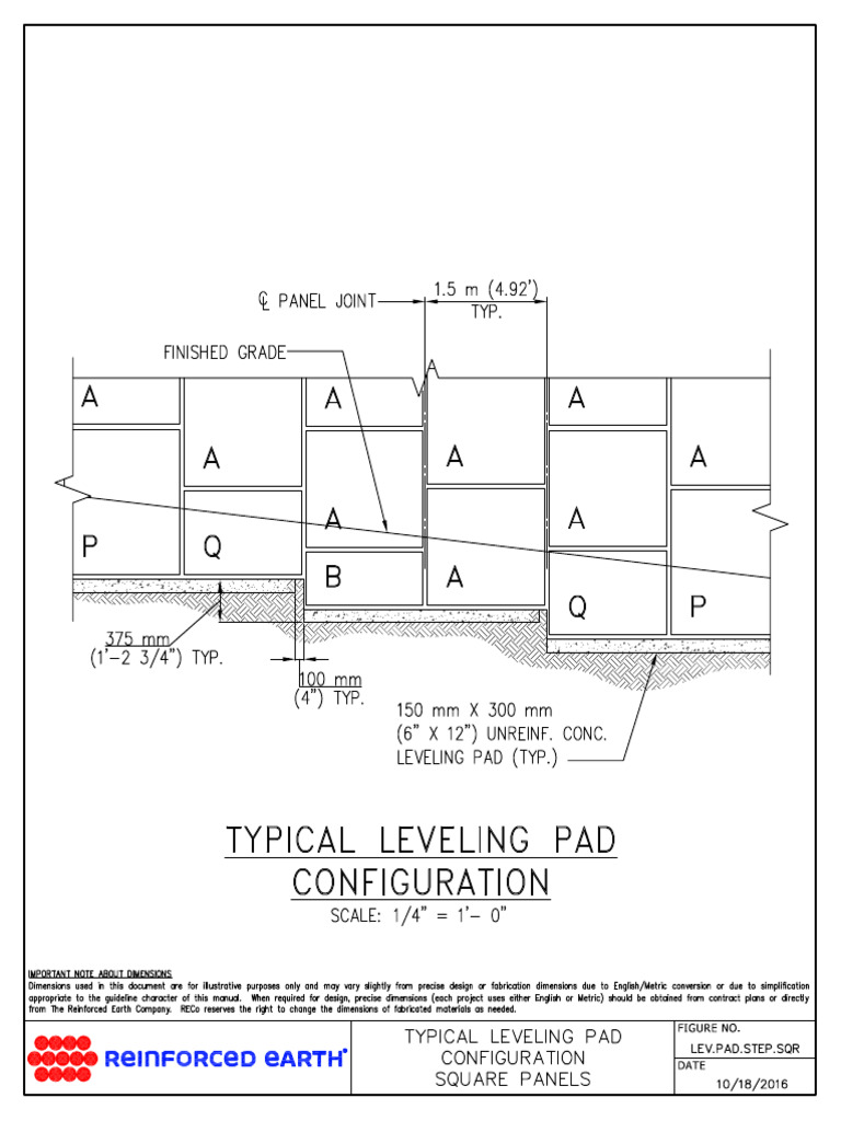Leveling Pad Step Square Panels | PDF