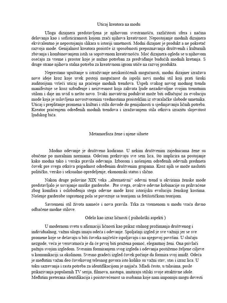 Odelo Ne Cini Coveka 2 | PDF