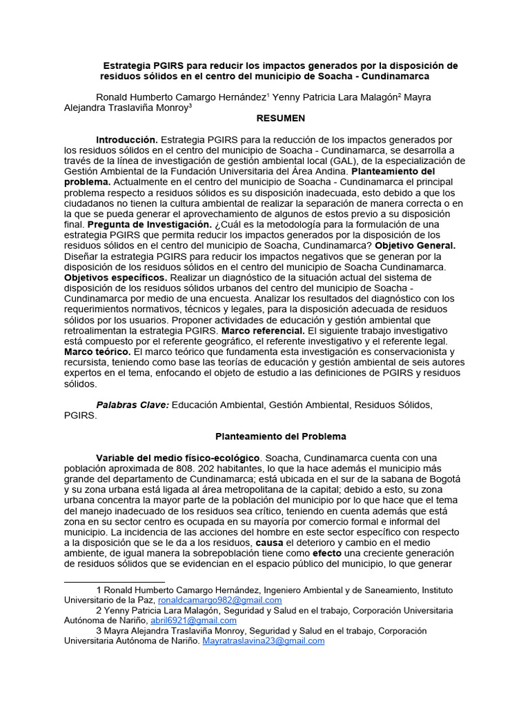 Eje 2. Marco de Resultados | Descargar gratis PDF | Residuos | Entorno natural