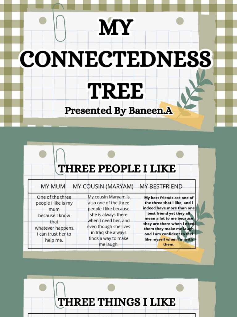 My Connectedness Tree | PDF