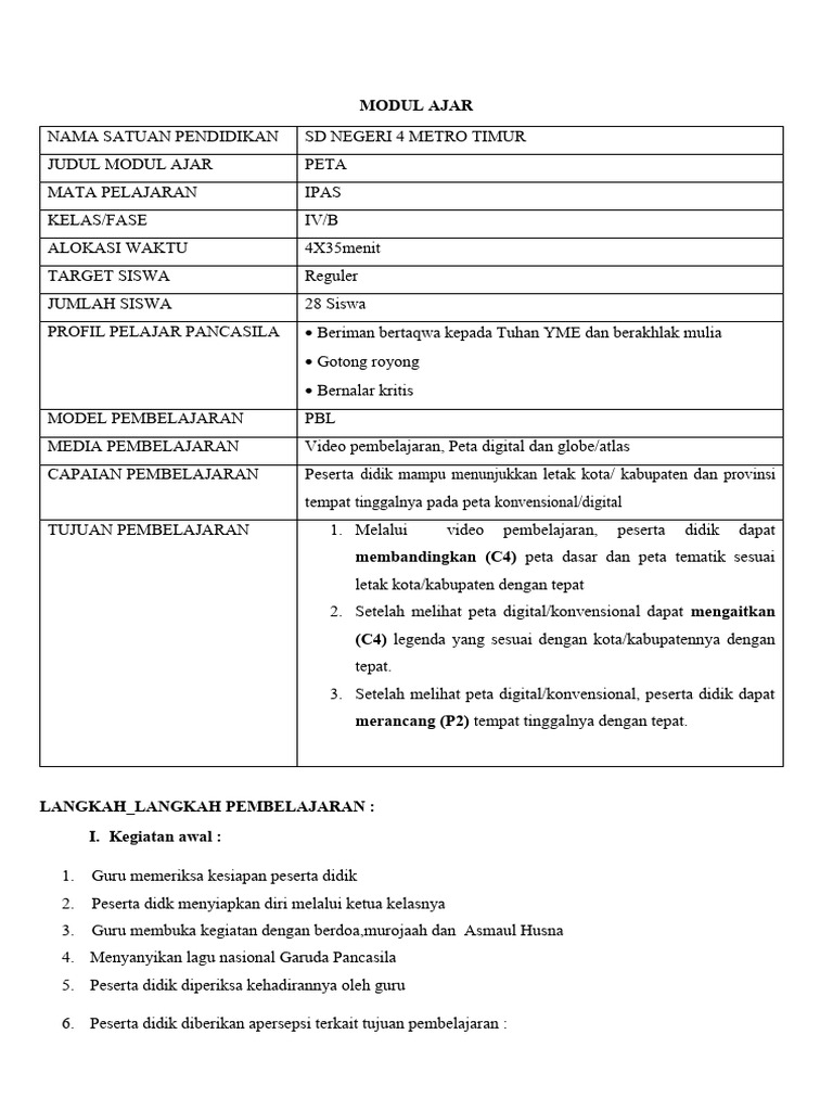 Newest - Modul Ajar Ukin - Ida | PDF