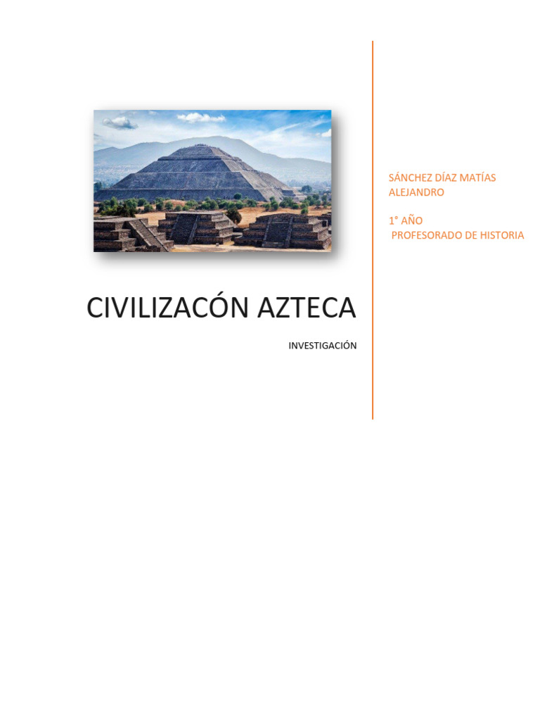 Aztecas | PDF | Hernán Cortés | Mesoamérica
