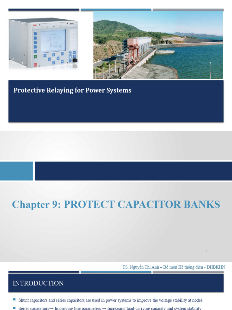 Chapter 9 Protect Capacitor Banks | PDF | Capacitor | Fuse (Electrical)