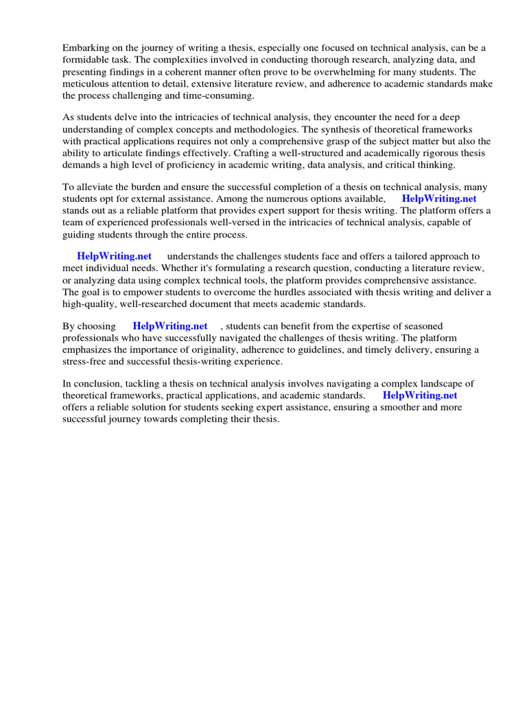 Thesis Technical Analysis | PDF | Technical Analysis | Thesis