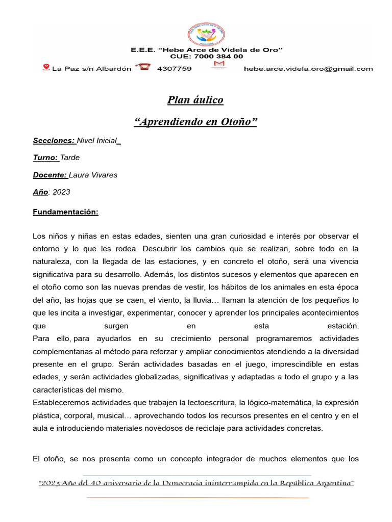 Plan Otoño | PDF | Otoño