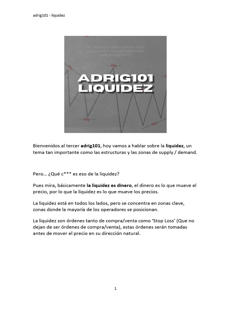 Liquidez Adrig101 | PDF | Mercados financieros | Sector privado