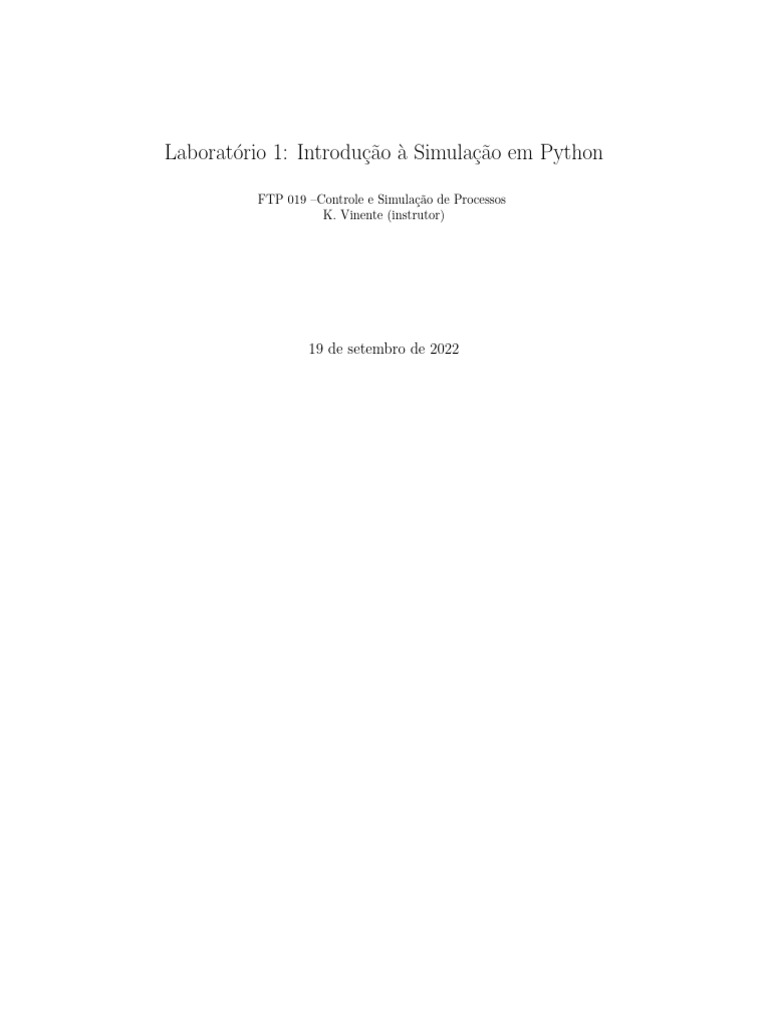 Lab 01 | PDF | Python (linguagem de programação) | Linguagem de script