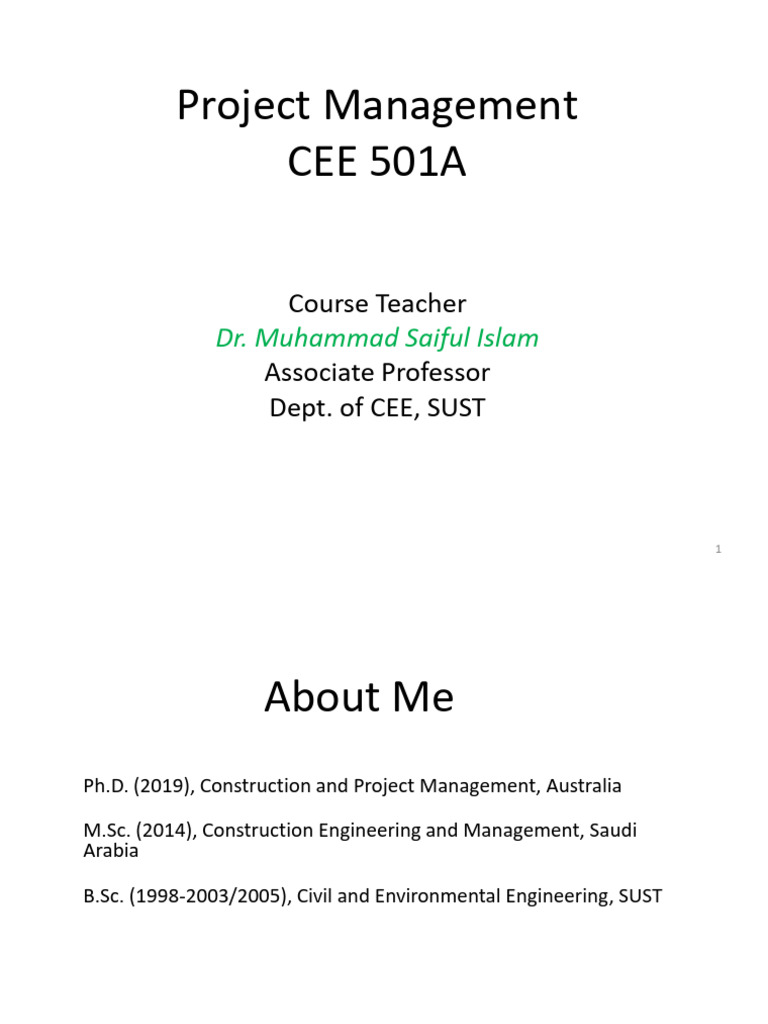 Project Management Lecture | Download Free PDF | Project Management | Academic Dishonesty