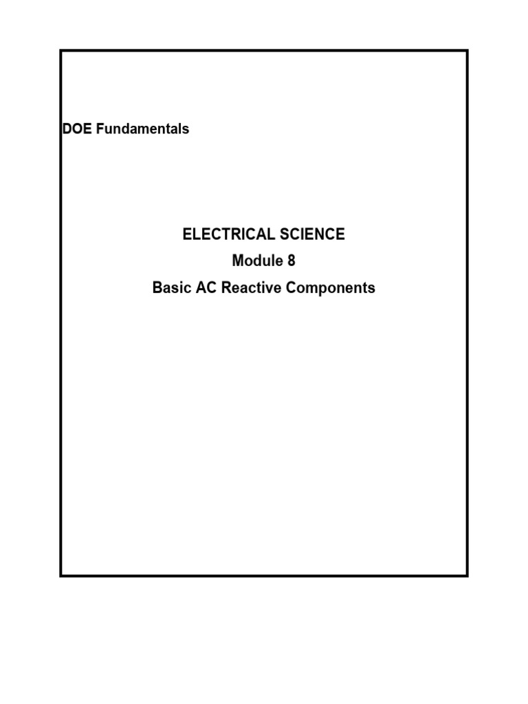 08 - Basic AC Reactive Components | Download Free PDF | Electrical Impedance | Inductance