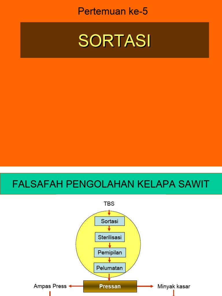 Proses dan Kriteria Sortasi TBS Sawit | PDF