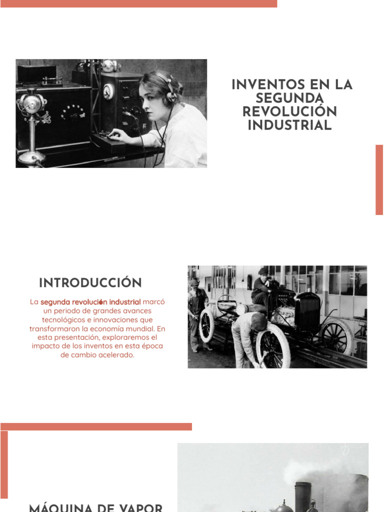 Inventos de La Segunda Revolucion Industrial | PDF | Revolución industrial | Los hermanos Wright