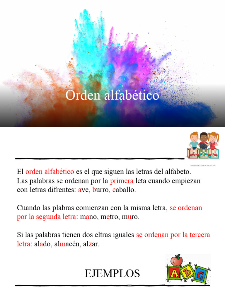 Guía del Orden Alfabético | PDF
