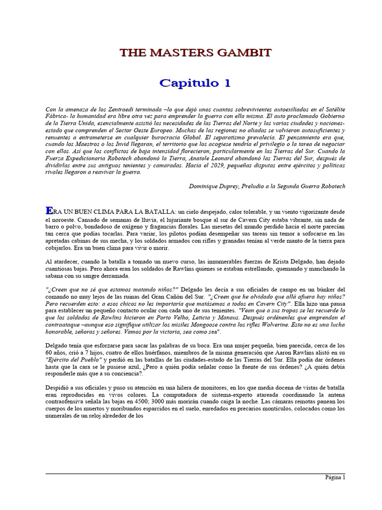 McKinney, Jack - Robotech - Libro 20 - The Masters Gambit | PDF | Tierra