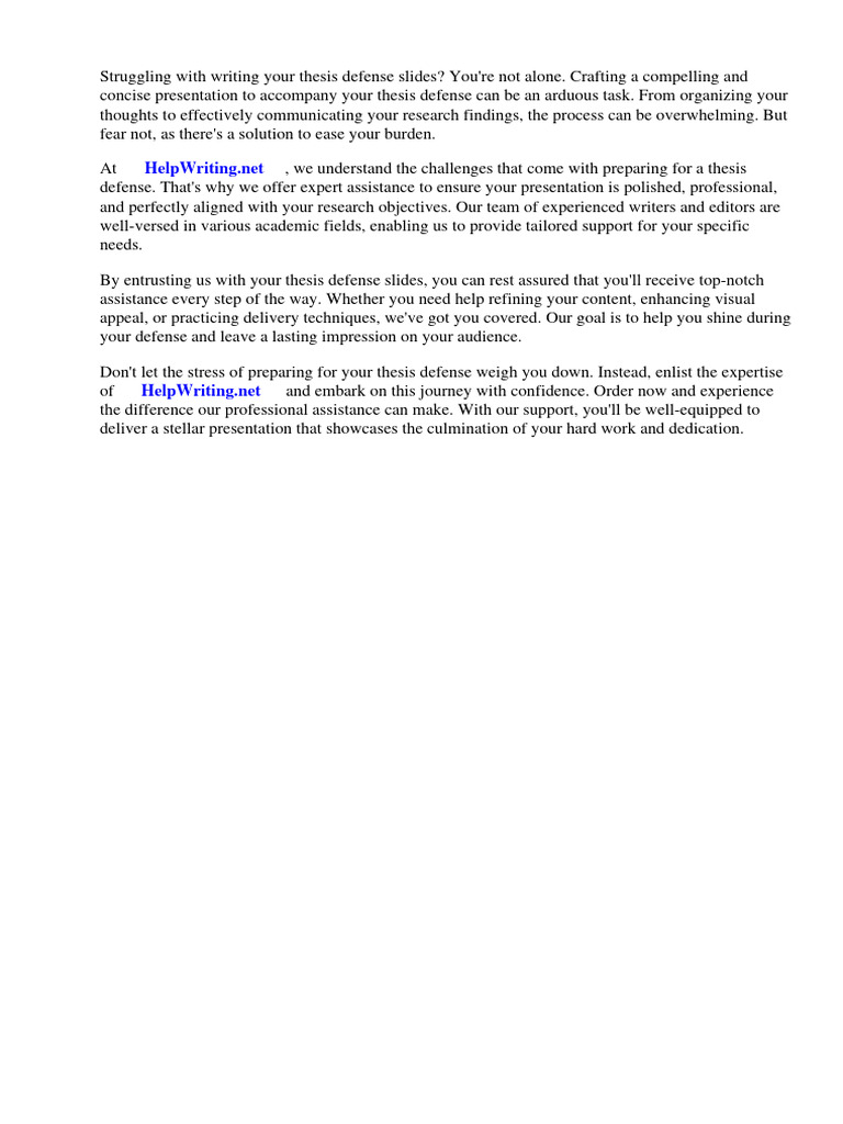 Thesis Defense Slides | PDF | Thesis | Microsoft Power Point