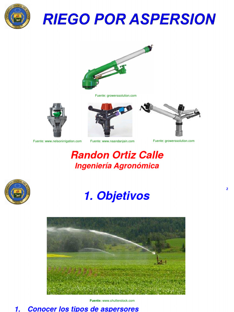 Riego Por Aspersion$ | PDF | Ciencias de la Tierra | Hidrología