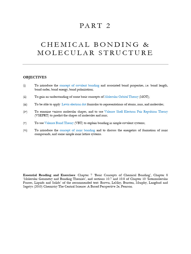 CHEM1030 Atomic and Molecular Theory Lecture 6-7 | Download Free PDF ...