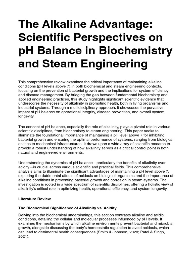The Alkaline Advantage | PDF | Engineering | Pub Med