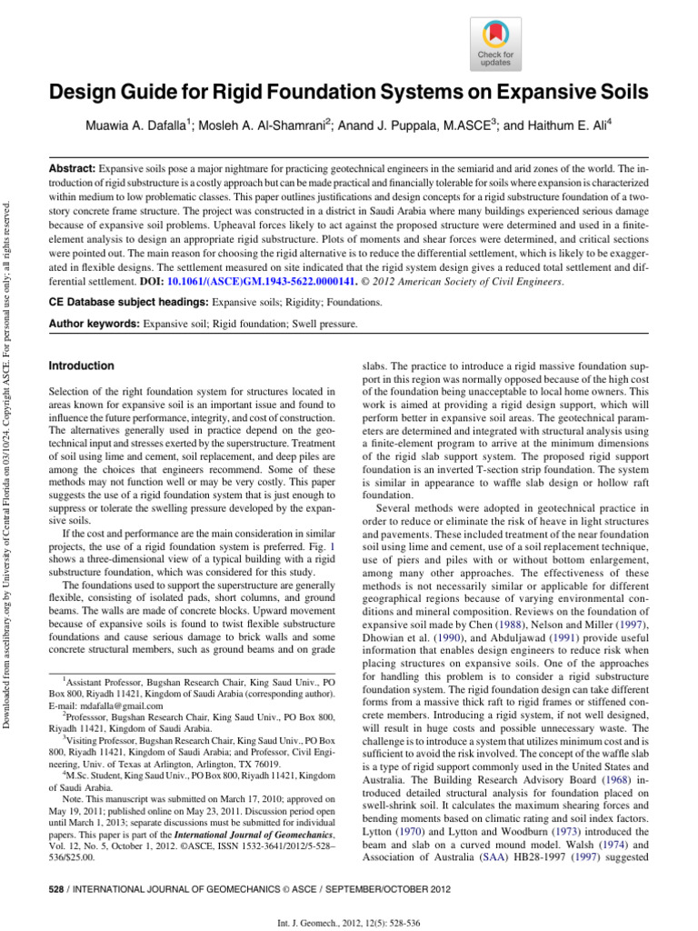 dafalla-et-al-2011-design-guide-for-rigid-foundation-systems-on-expansive-soils | PDF ...