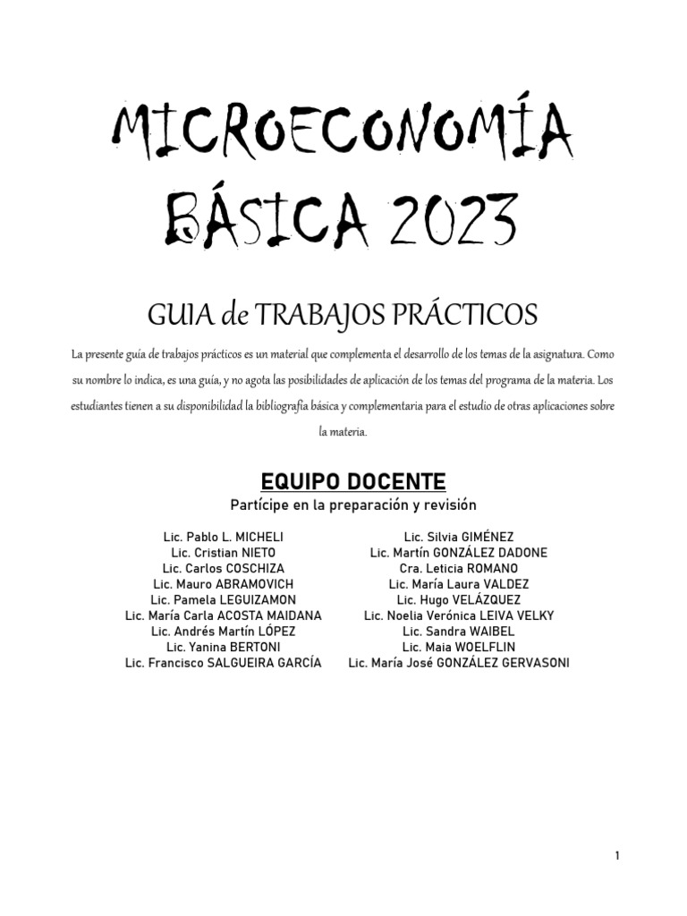 MB-GUIA DE PRACTICOS 2023 Solucion Ej Complementarios | PDF | Monopolio | Mercado (economía)