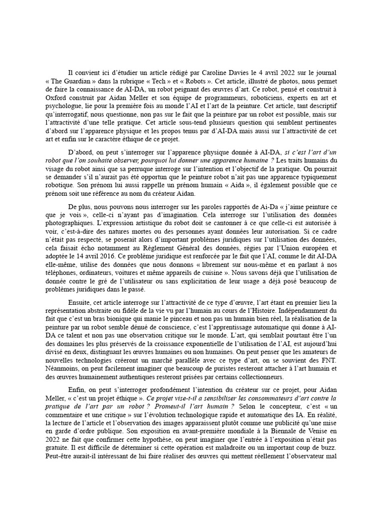 Texte Anglais | PDF | Intelligence artificielle | Intelligence (IA) et ...