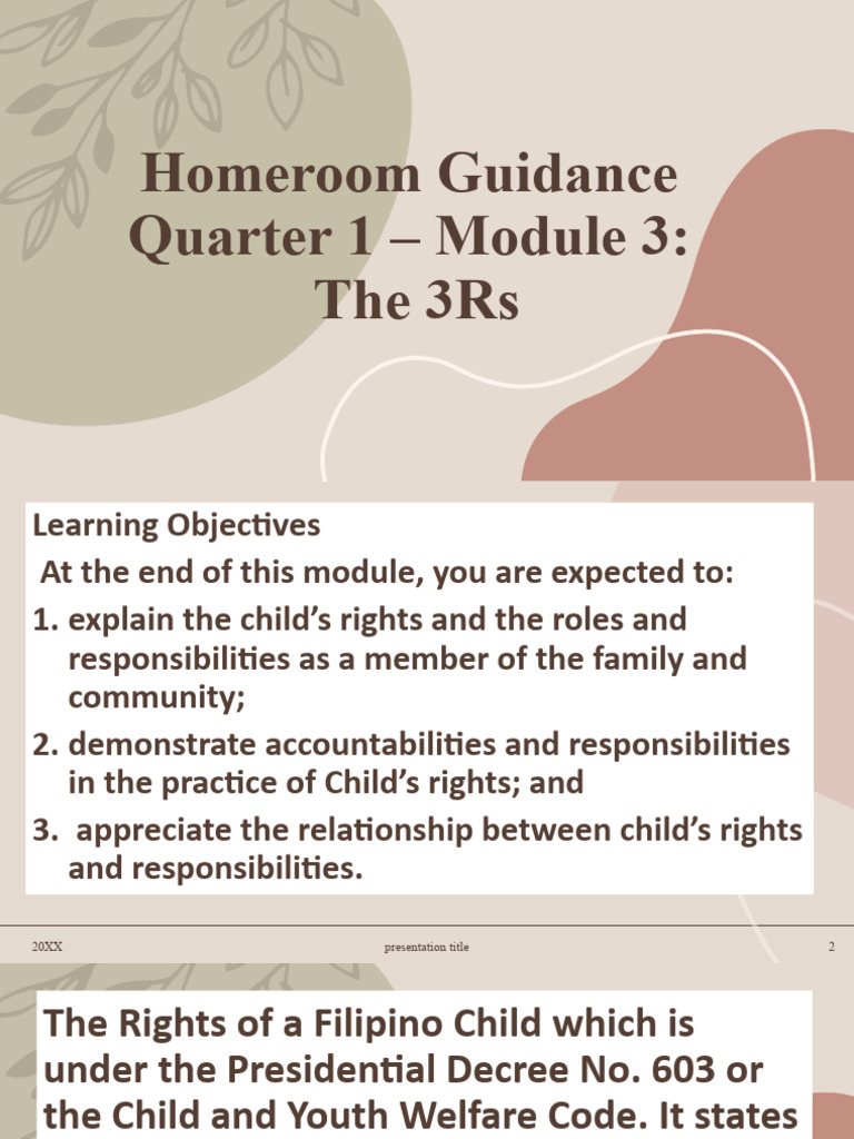 Homeroom Guidance Module3 | PDF | Human Development