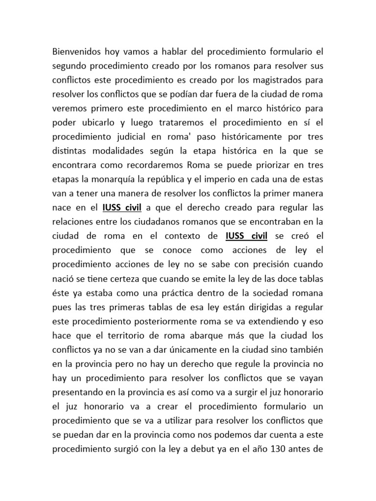 Procedimiento Formulario | PDF | Sentencia (ley) | Res Judicata