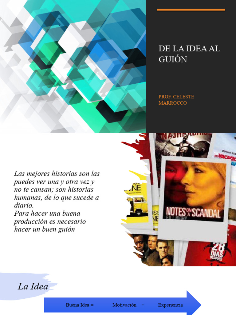 De Idea a Guión: Creación de Historias | PDF | Guión