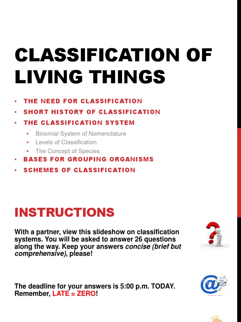Classification of Living Things | PDF | Taxonomy (Biology) | Species