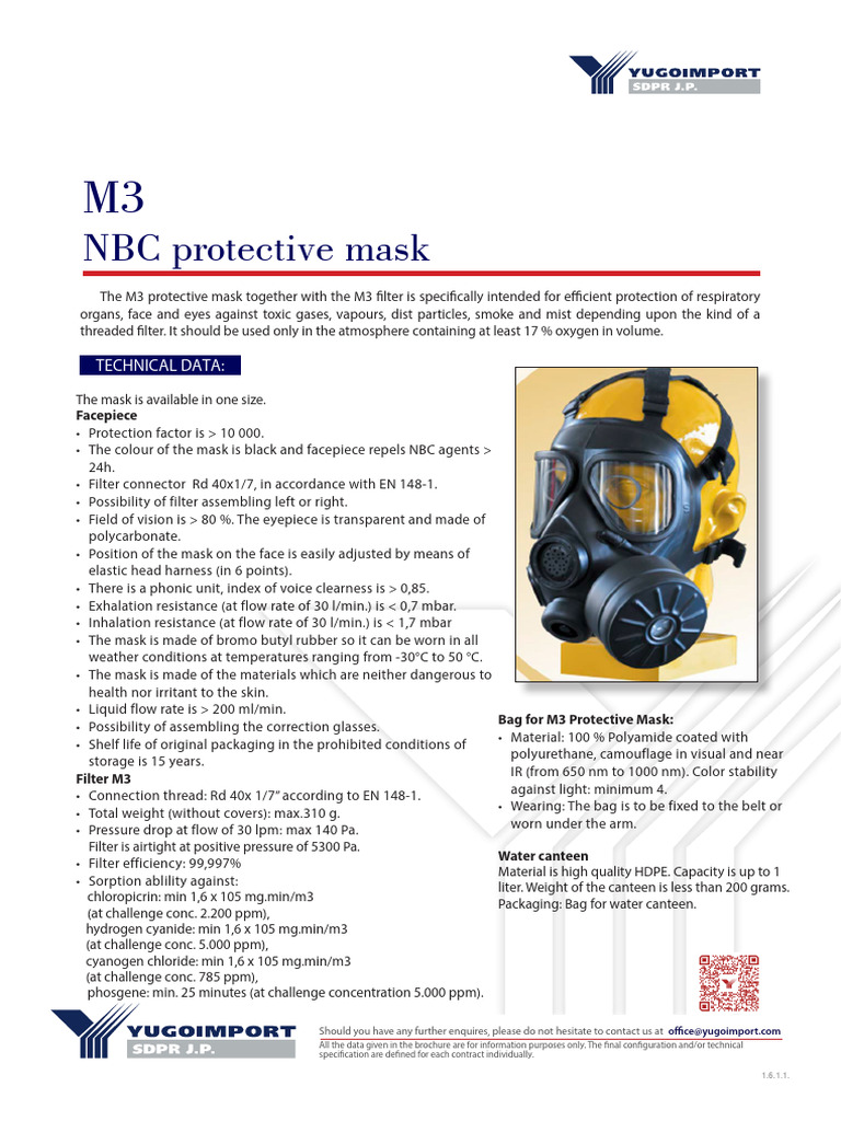 M3 Protective Mask | Download Free PDF | Water | Materials