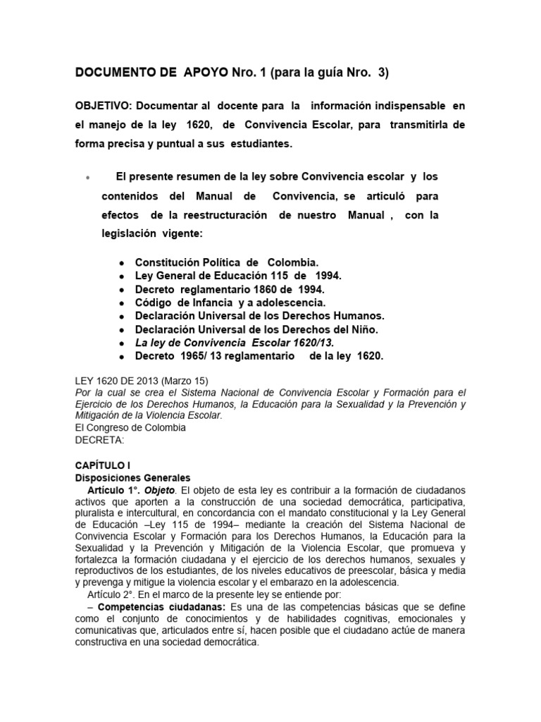 DOCUMENTO DE APOYO Nro. 1 PARA LA GUIA 3 Y 4 | PDF | Justicia | Crimen ...