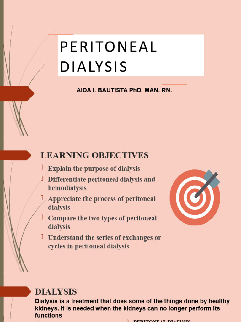 Understanding Peritoneal Dialysis Basics | PDF | Hemodialysis | Peritoneum