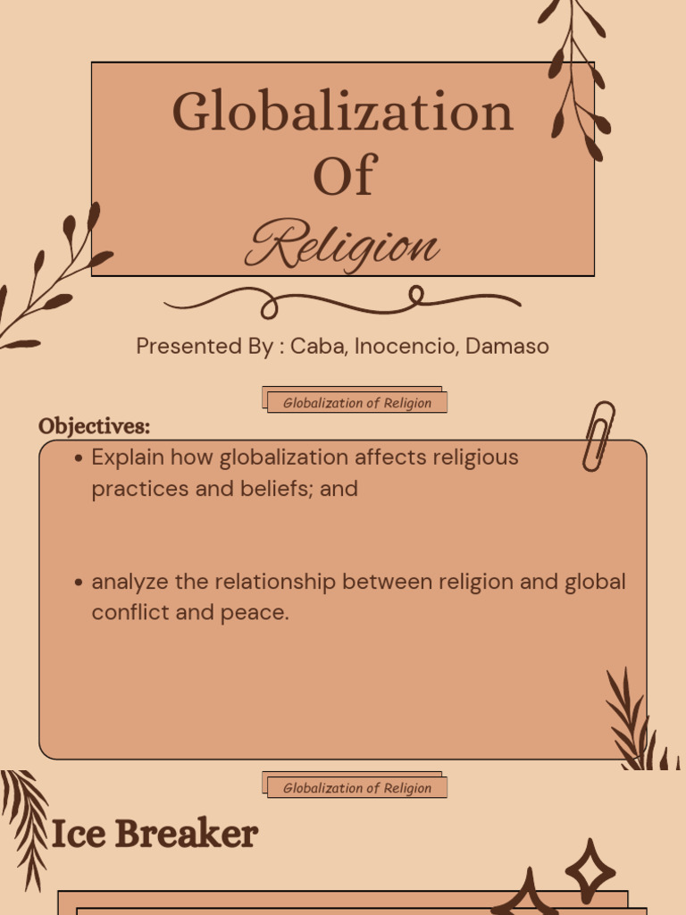 Globalization of Religion | PDF | Globalization | Nationalism