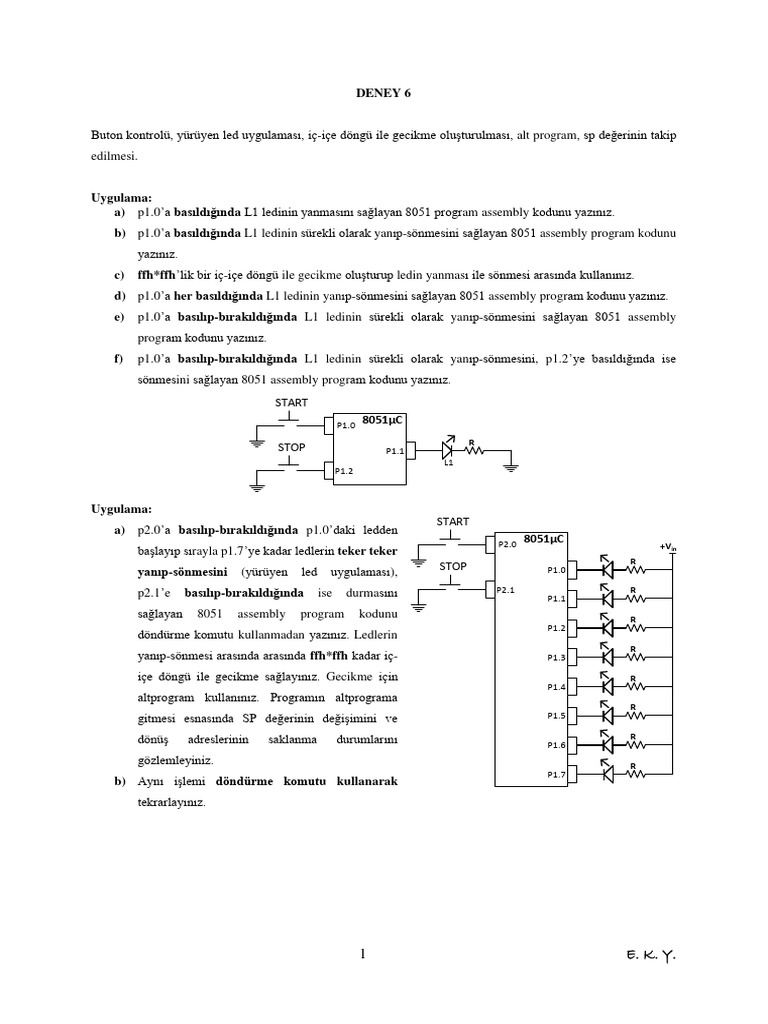 Lab Dersi - Deney 6 | PDF