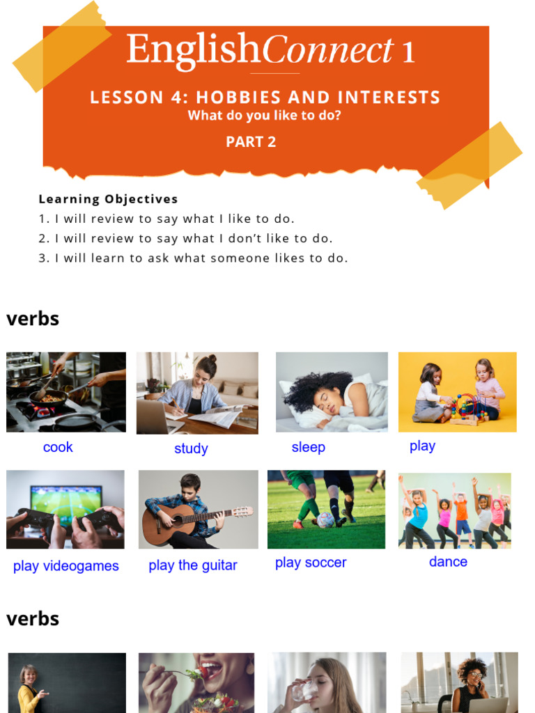 English Connect 1_ Lesson 4_PART 2 | PDF