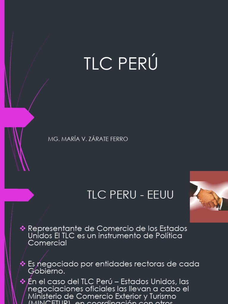 Beneficios del TLC Perú-EEUU | PDF | Tratado de Libre Comercio ...
