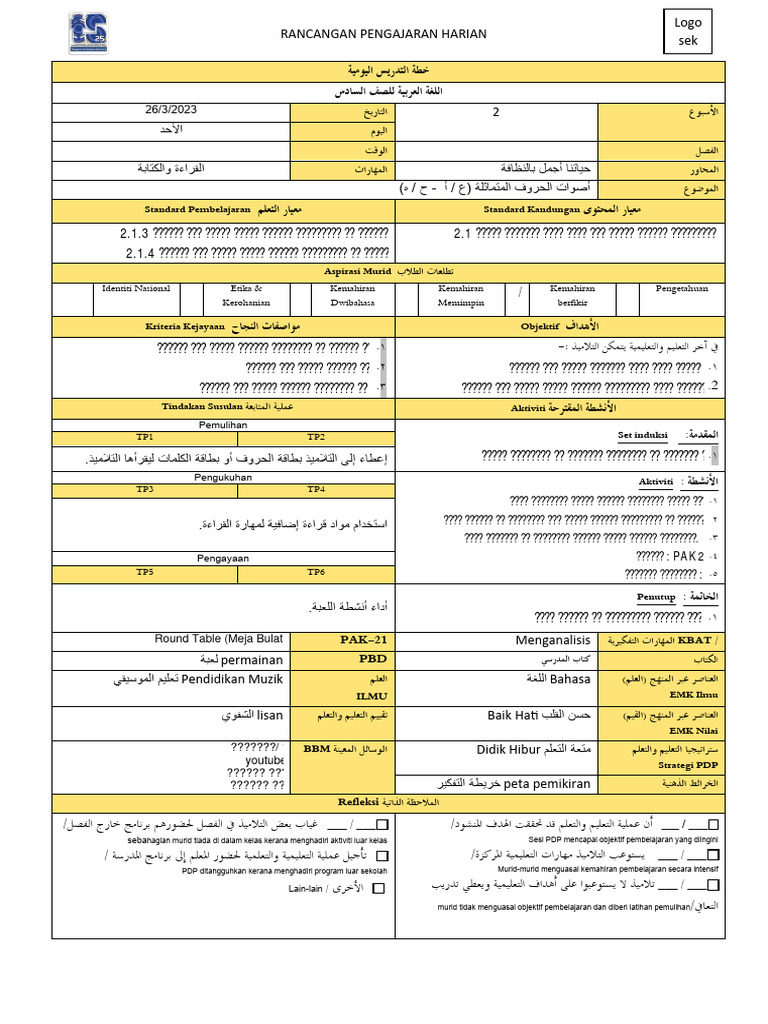 RPH Ba THN 6 - M2 - 2023 Dan 2024 | PDF